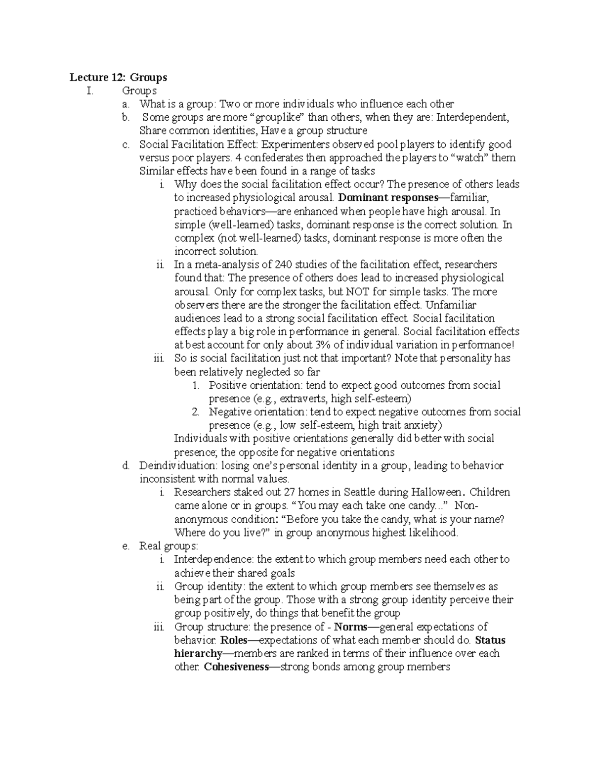 Lecture 12 Lecture 12 Groups I Groups A What Is A Group Two Or
