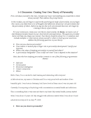 5-2 Activity Person-Situation Debate - PSY 328 Module Five Activity ...