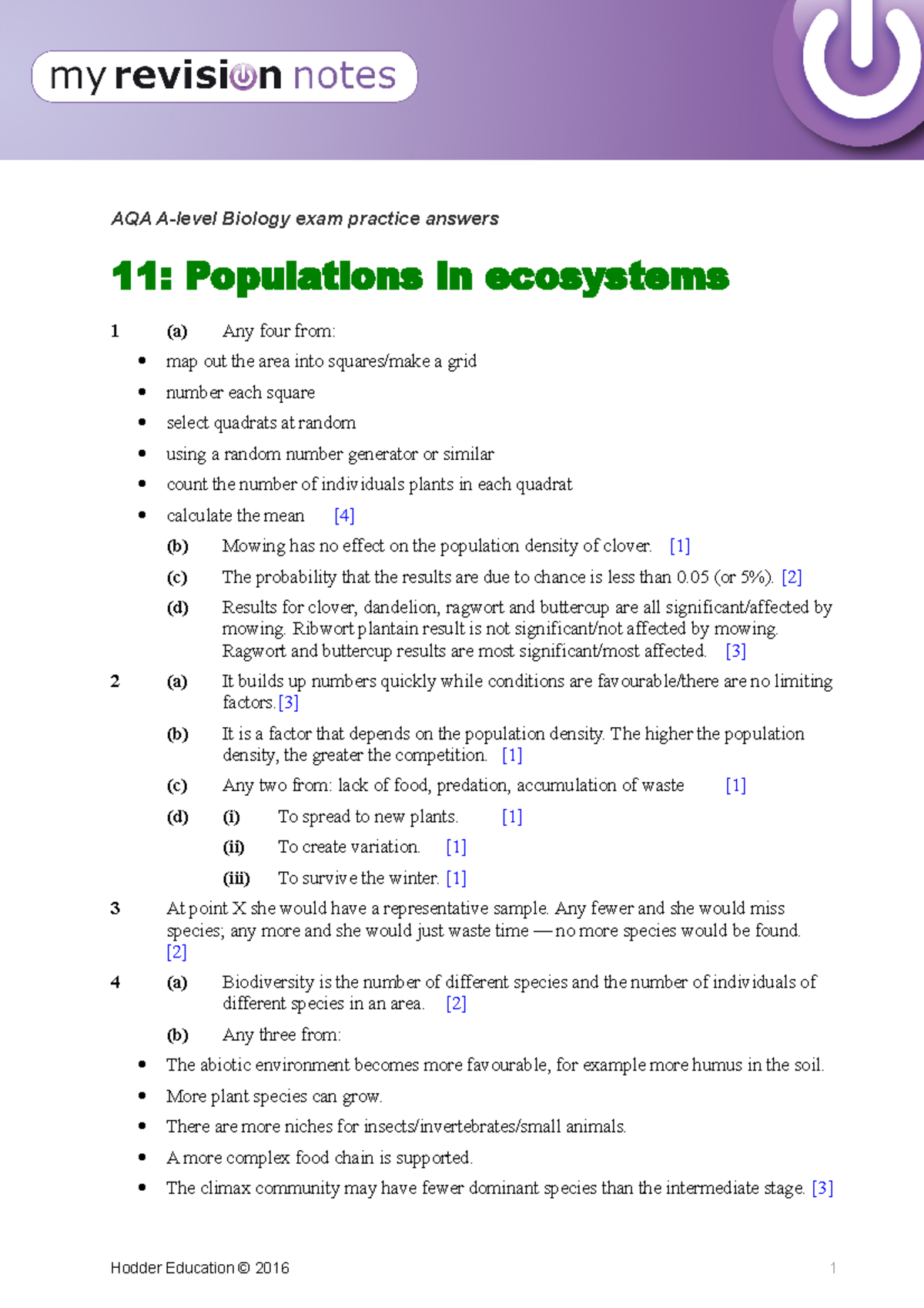 842191 AQA A Biol Boyle EPAs Ch11 - AQA A-level Biology exam practice ...