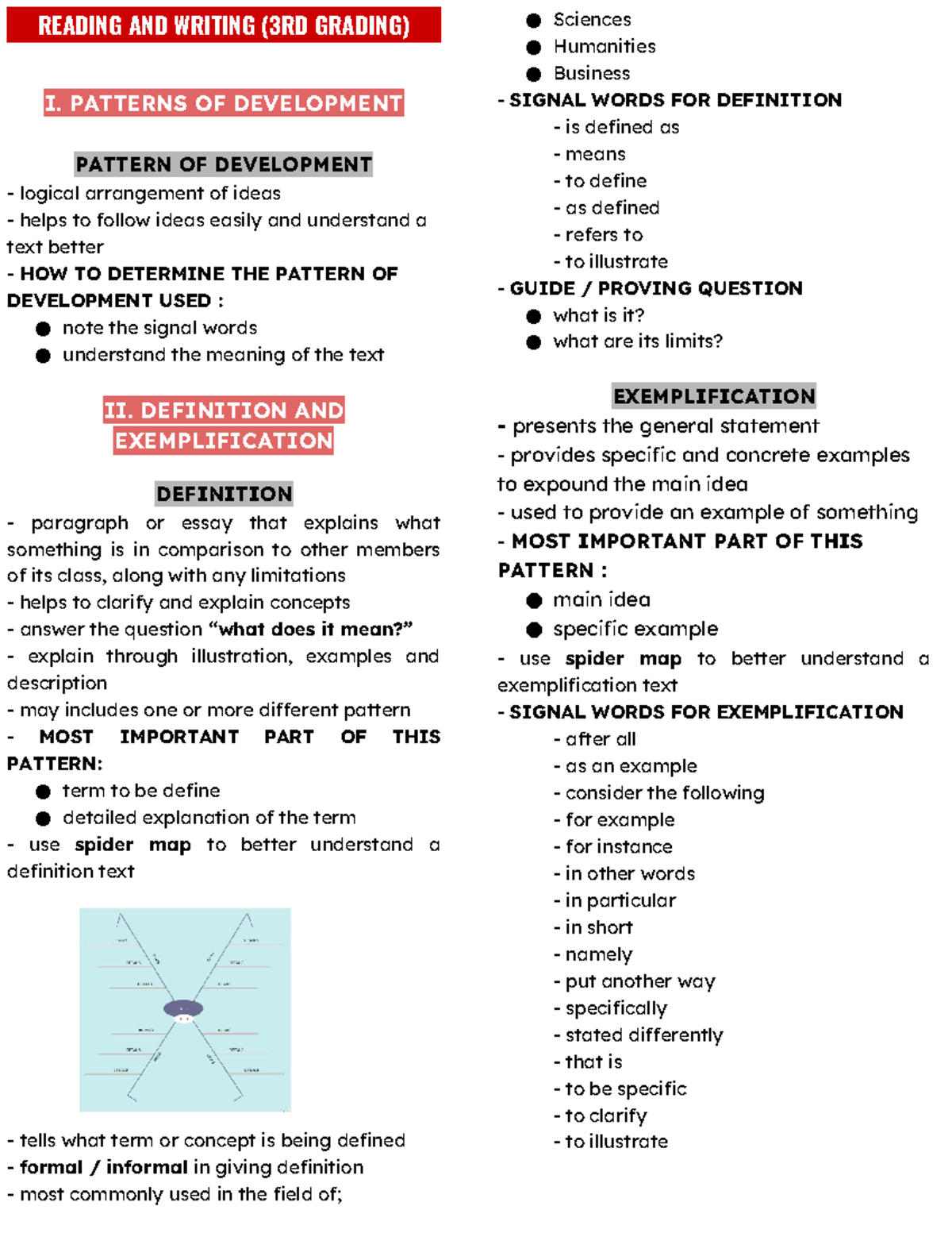 Reading AND Writing - nscjsdajdaj - READING AND WRITING (3RD GRADING) I ...