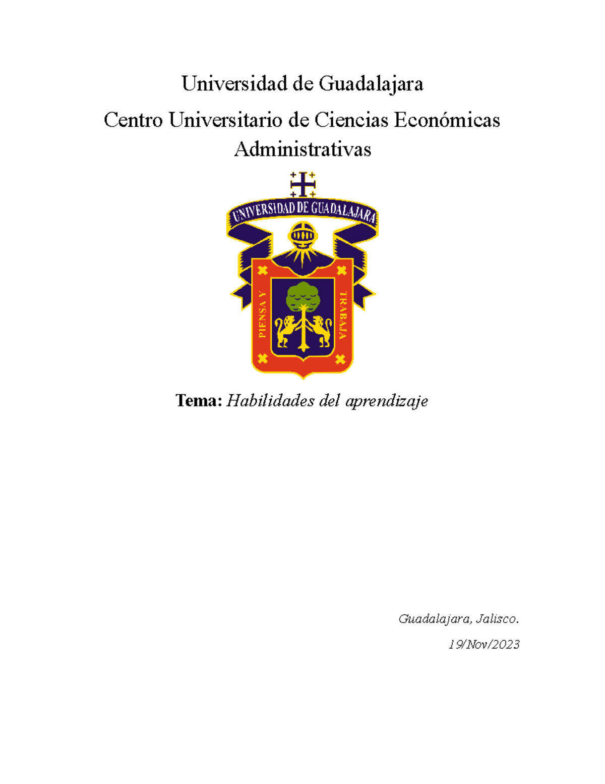 Universidad de Guadalajara - Universidad de Guadalajara Centro ...