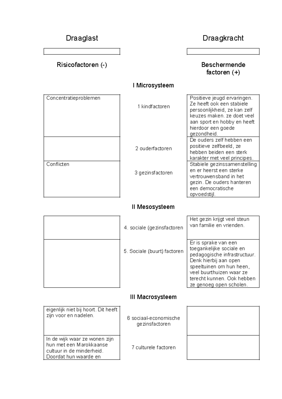 Balansmodel - extra opdracht - Draaglast Draagkracht Risicofactoren ...