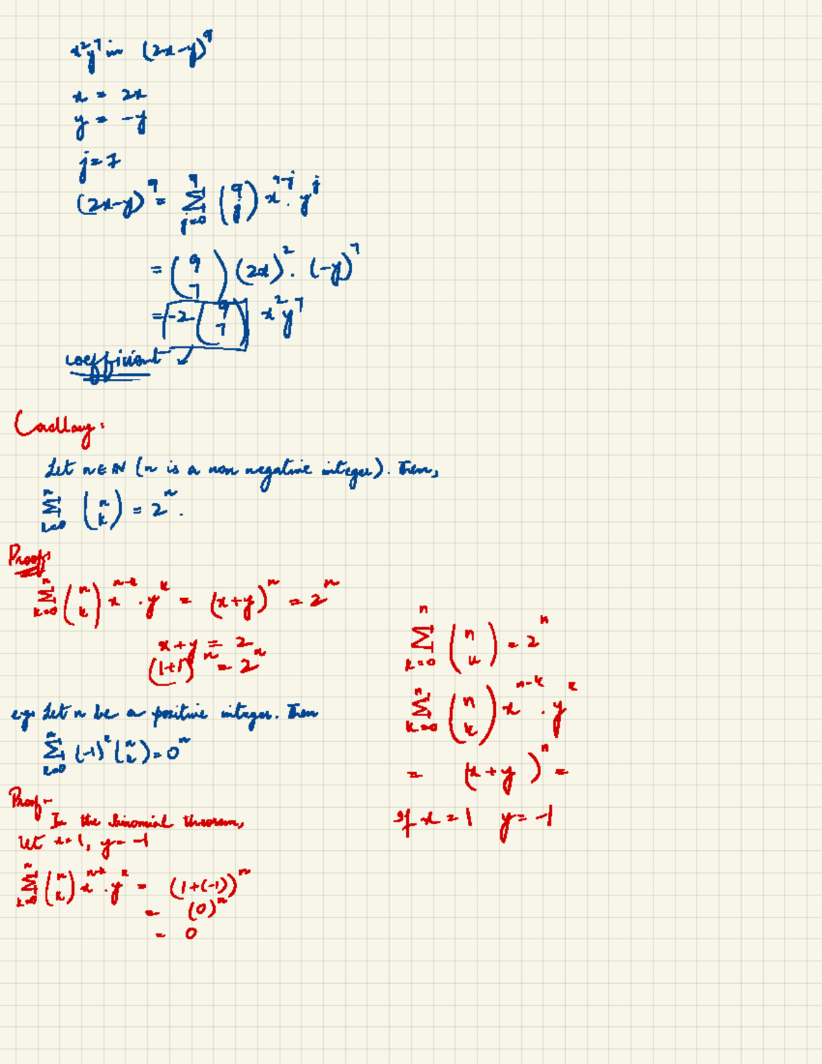 Discrete Practice - Nj in (za - y) " N 2 2h y ≥ - y j 7 Can- g) " = Éi ...
