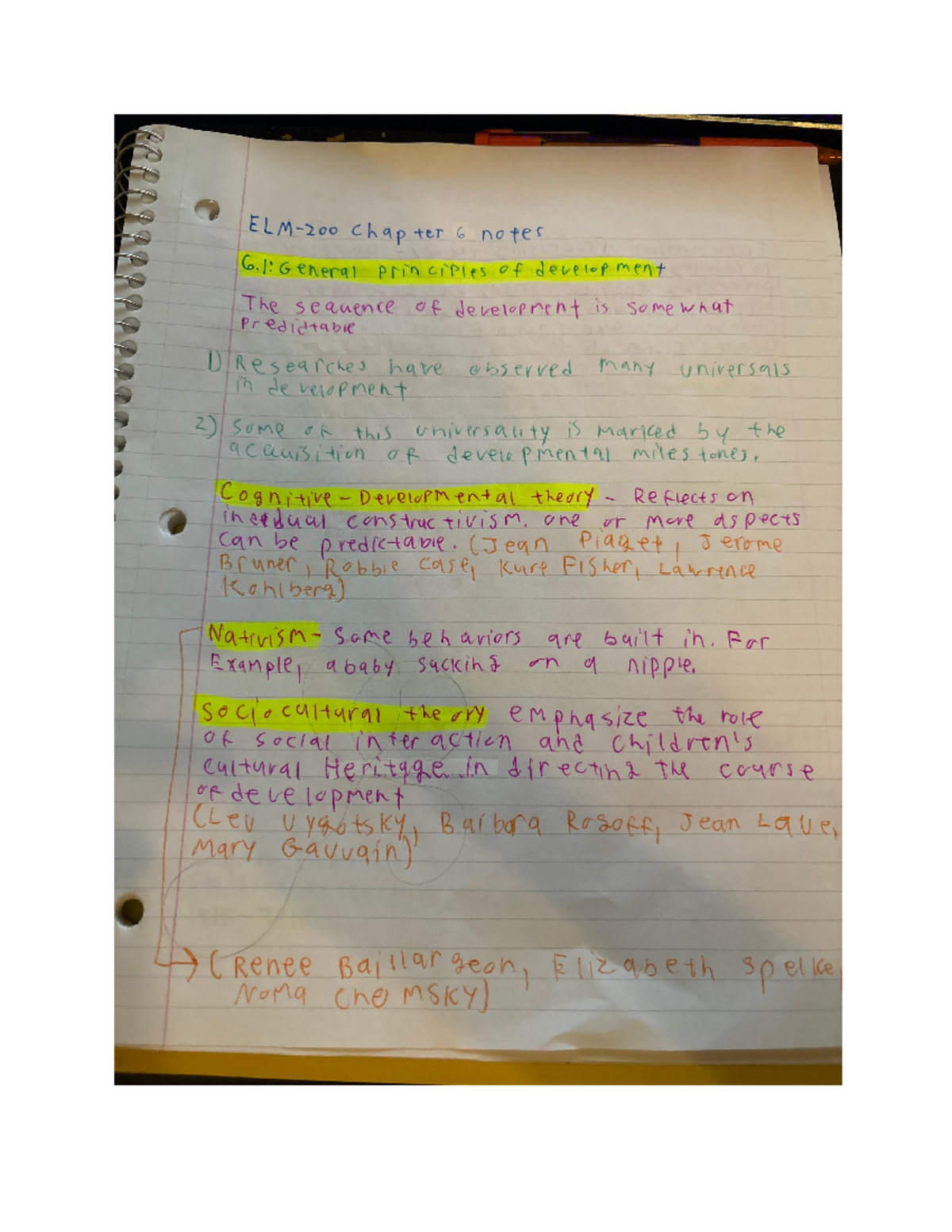 Elm 200 Chapter 6 Notes Chapter 6 Notes 6 General Principles Of