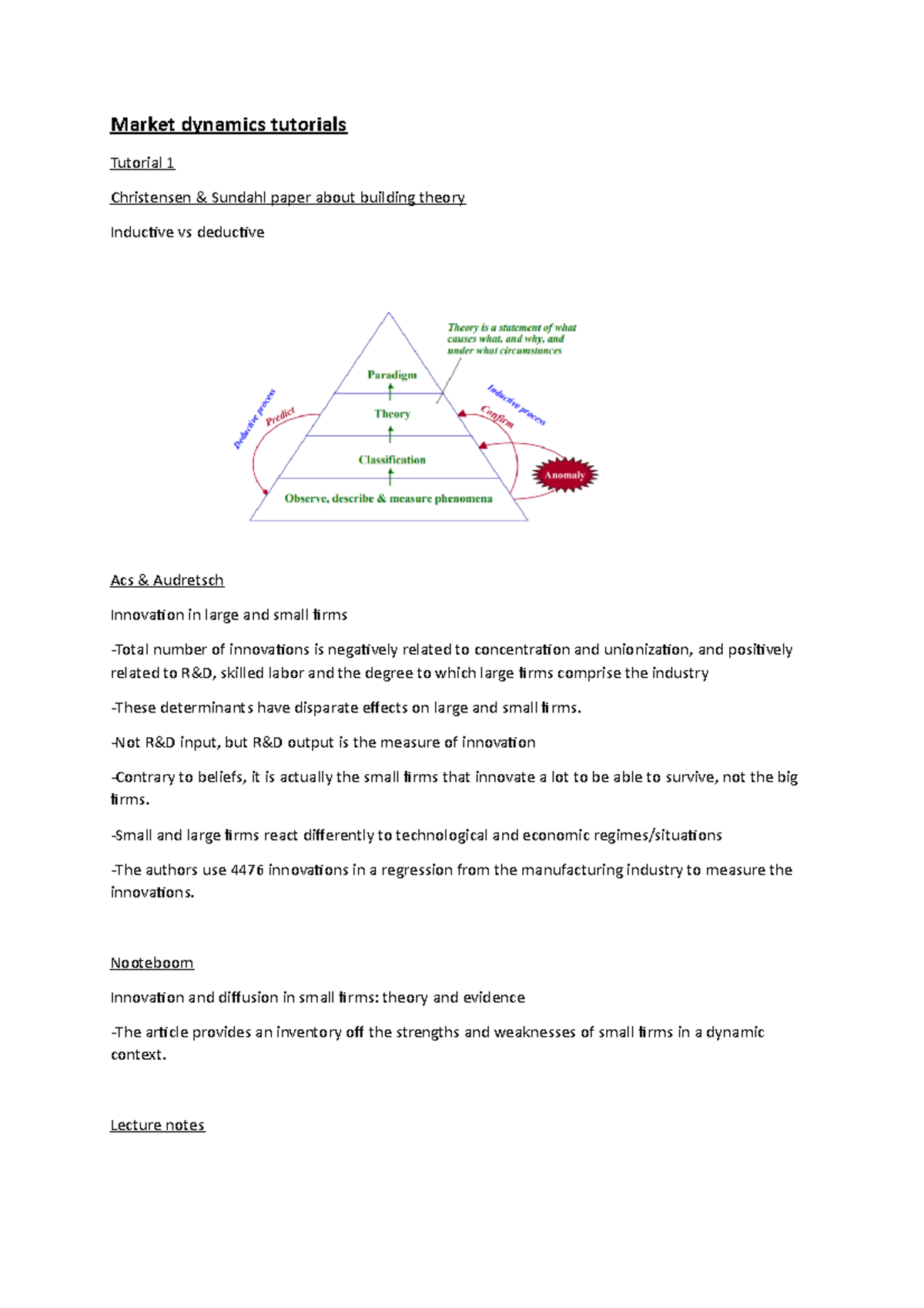 Market dynamics tutorial notes 2021 - Market dynamics tutorials ...