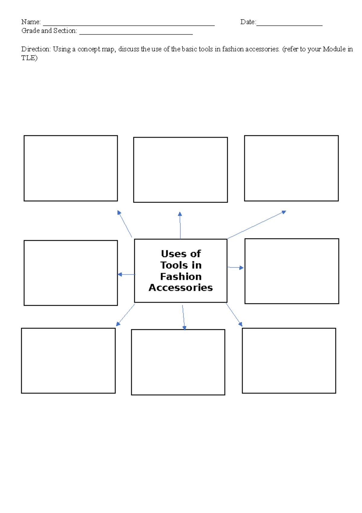 Tle 9 10252022 - lecture notes - Name: Grade and Section: Direction ...