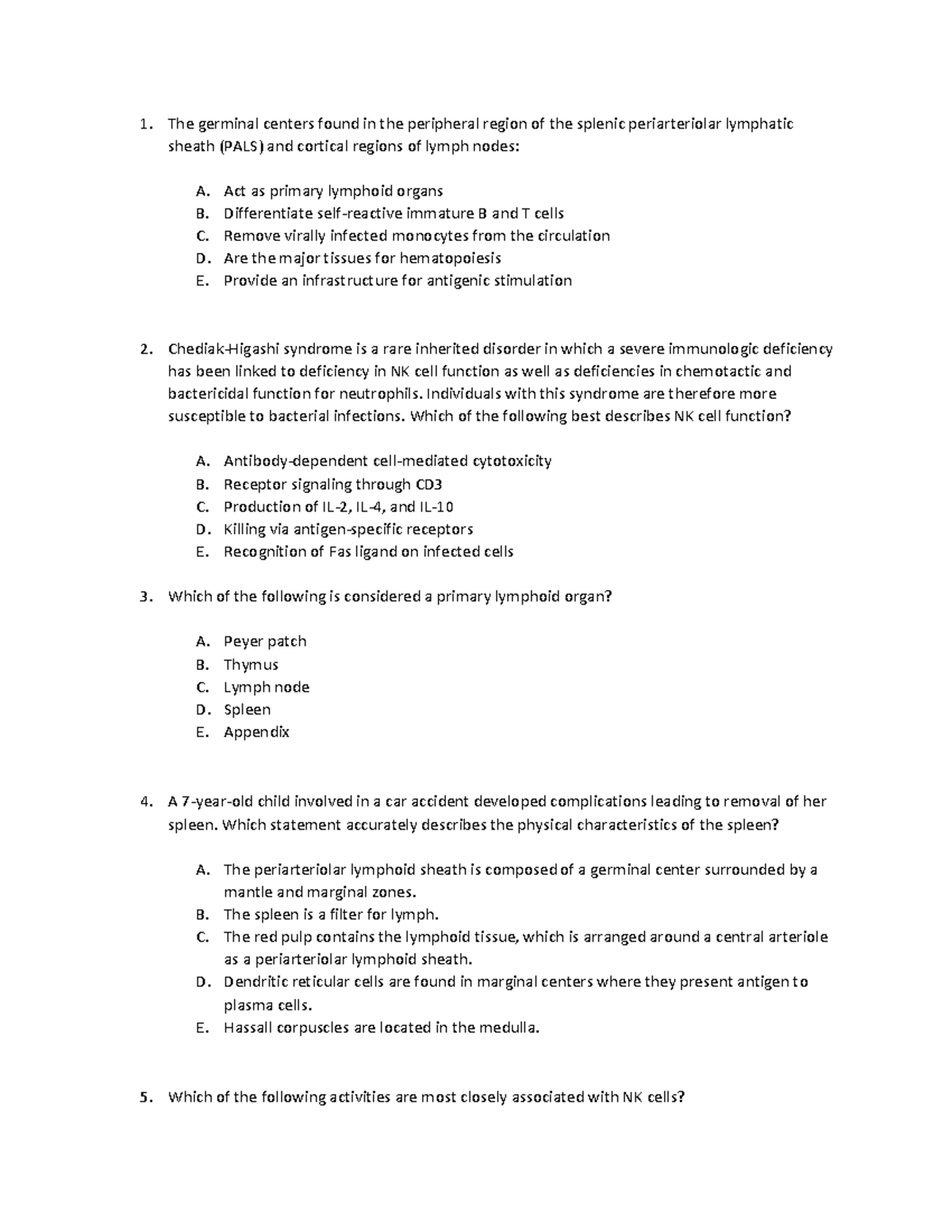 practice questions final exam set 1 without answers - Warning: TT: undefined function: 32 ...