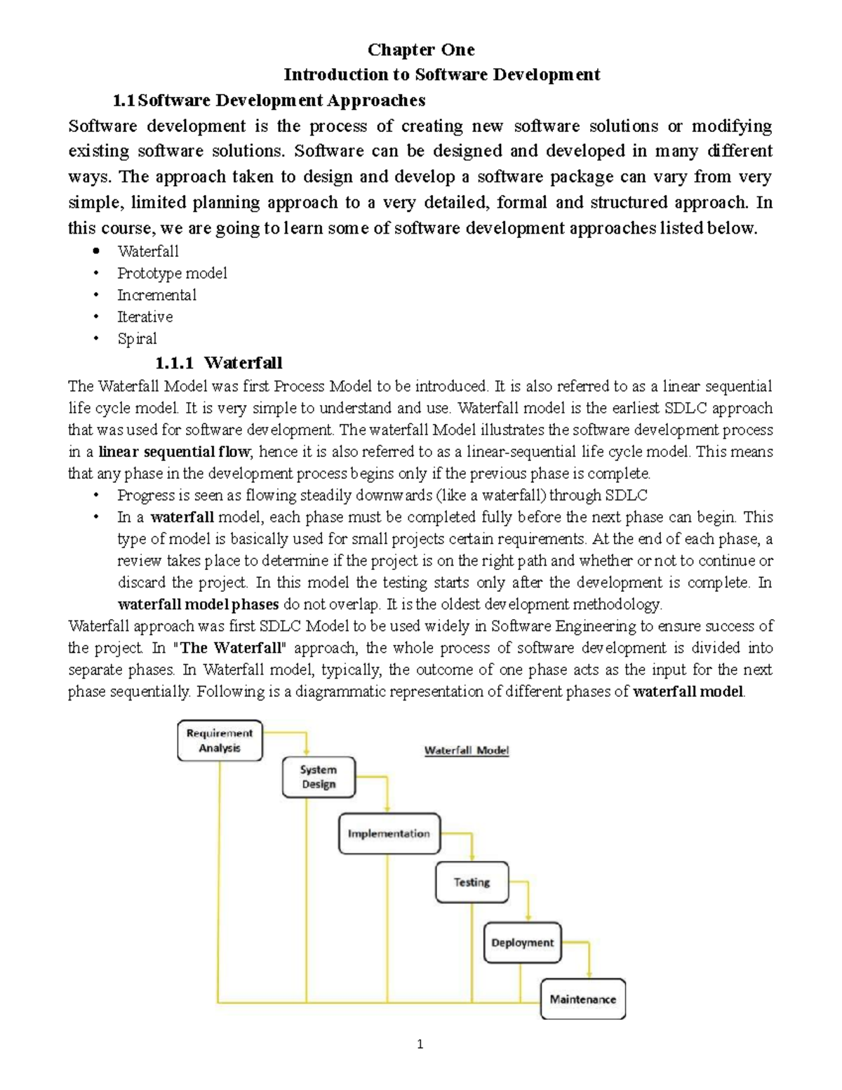 C# chapter 1 - Fundamental - Chapter One Introduction to Software ...