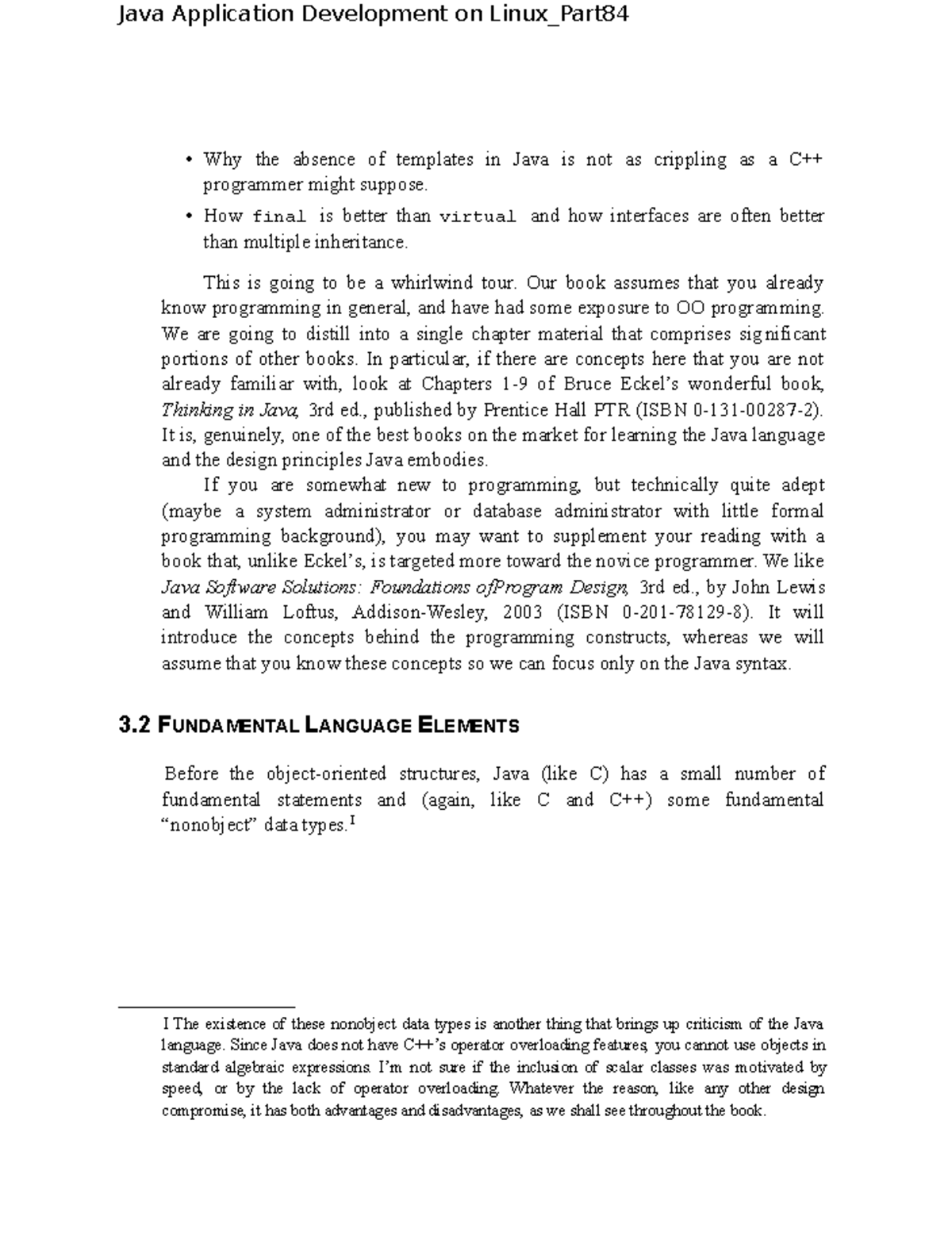 Java Application Development On Linux Part84 Java Application Development On Linuxpart Why