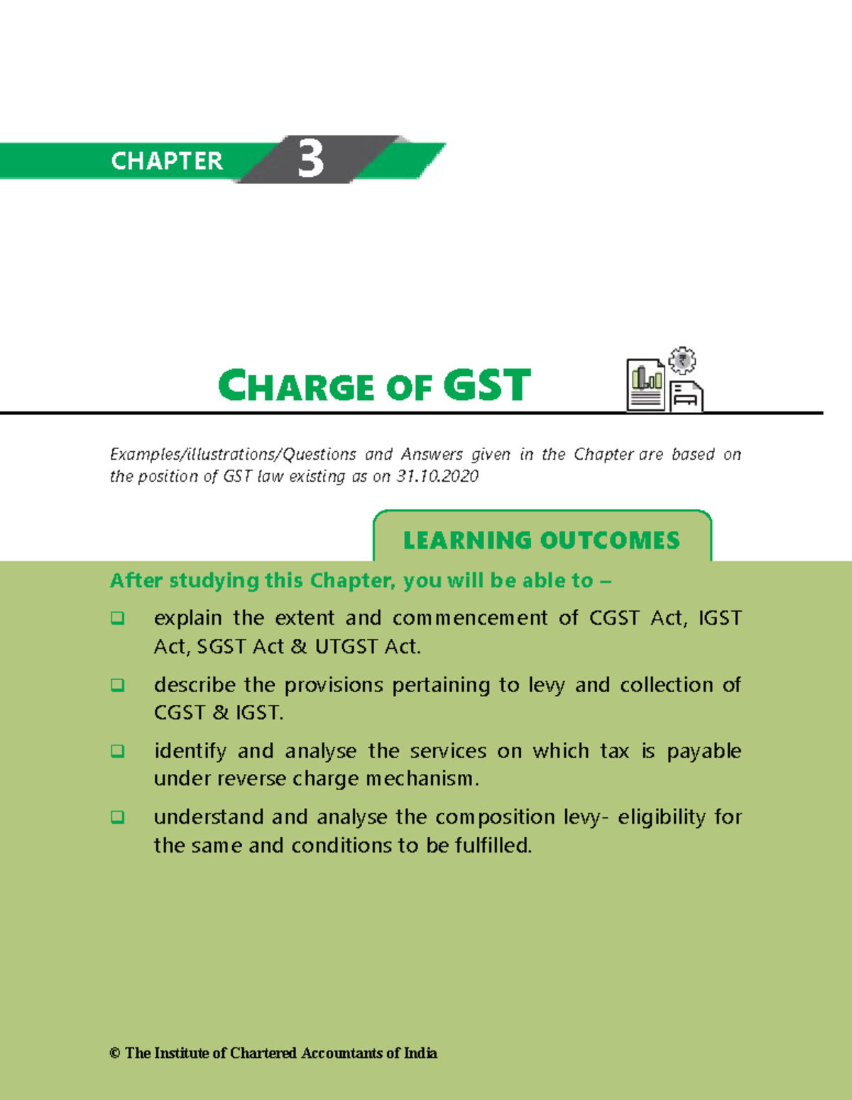 Charge of GST - Change of gst - LEARNING OUTCOMES CHARGE OF GST ...