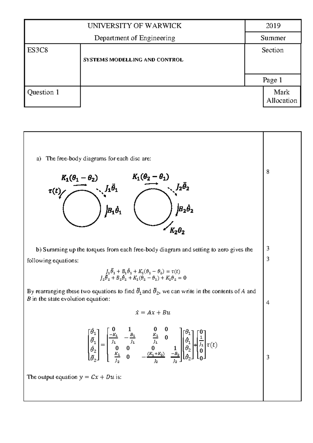 Es3c80 sol - Solutions to Year3 past papers from the 2019 series ...