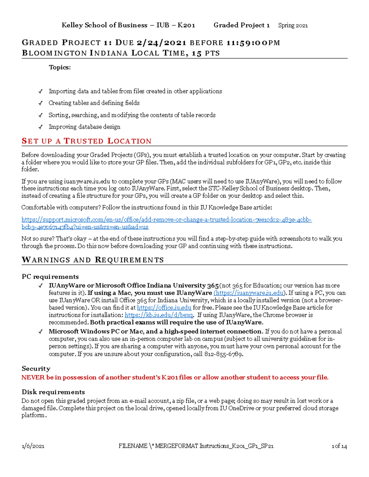 Graded Project 1 Spring 2021 - Studocu