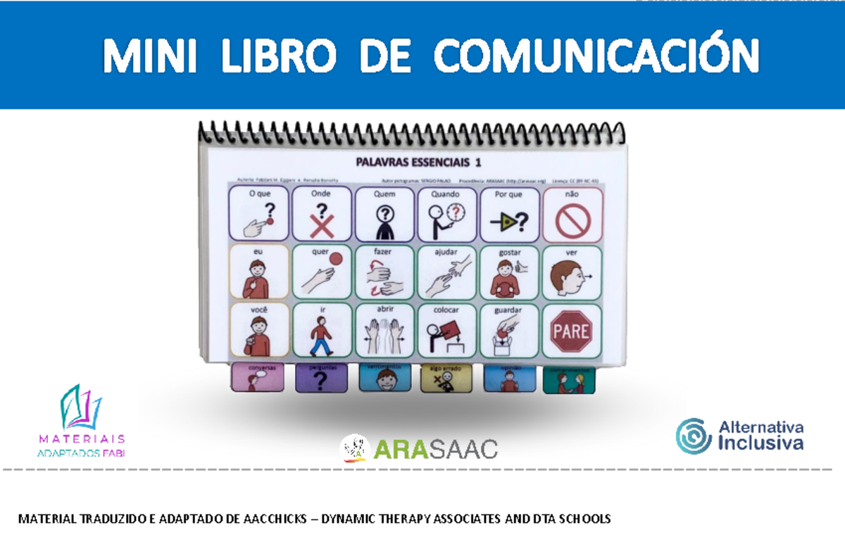 Arasaac mini libro comunicacion - ####### MATERIAL TRADUZIDO E ADAPTADO ...