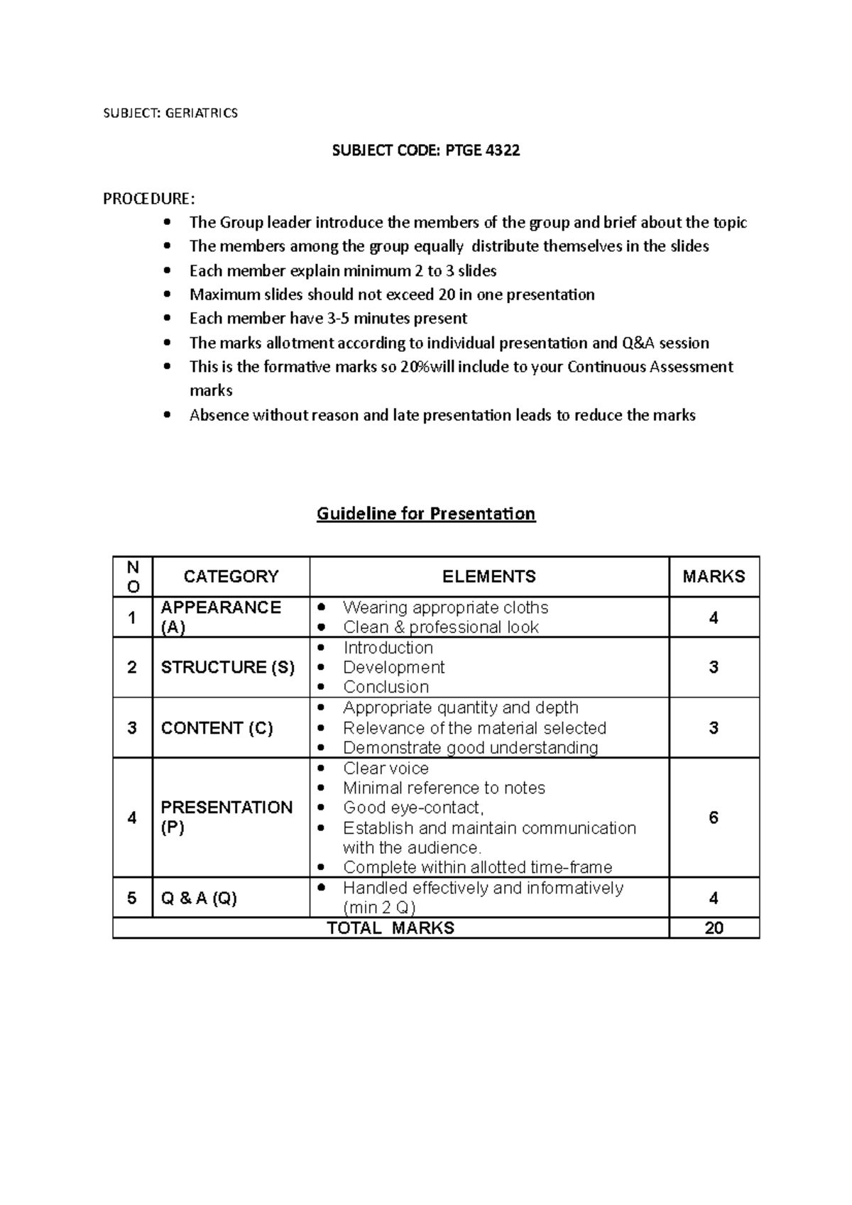 Geriatrics presentation topics and list batch 40 - obstetrics and ...