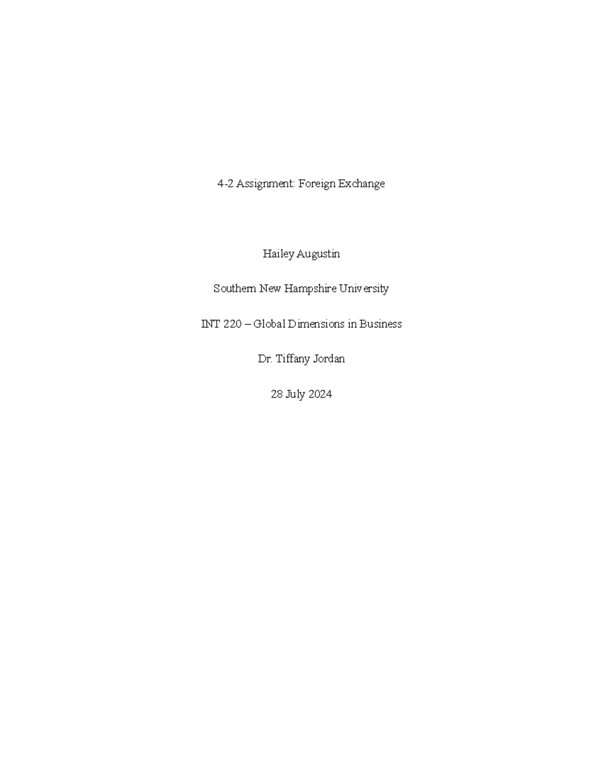 INT 220 4-2 - module four assignment two for global dimensions in ...