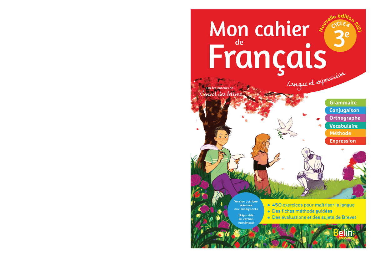 Cahier d'exercice de 3ème - N o u v e lle éditio n 2 0 2 1 3 e C YCLE 4 ...