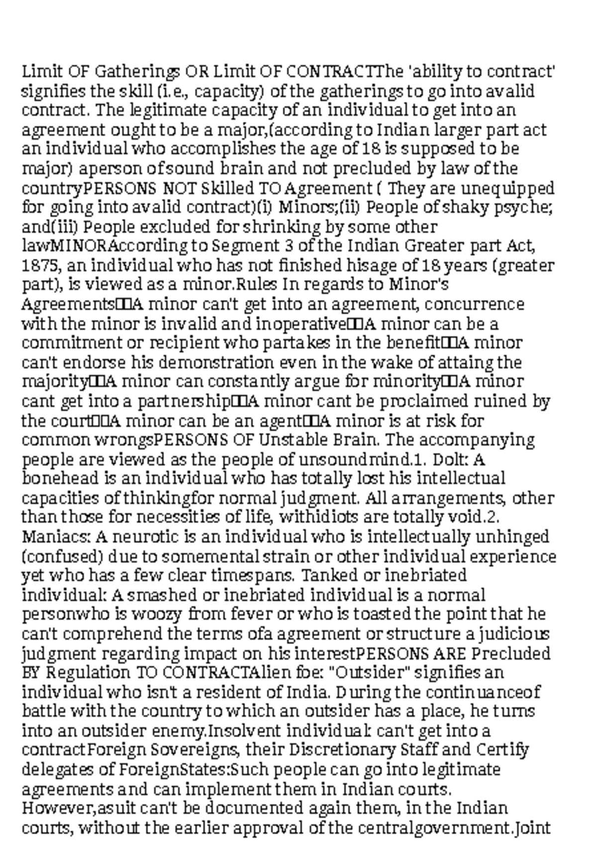 Introduction to accountancy - Limit OF Gatherings OR Limit OF ...