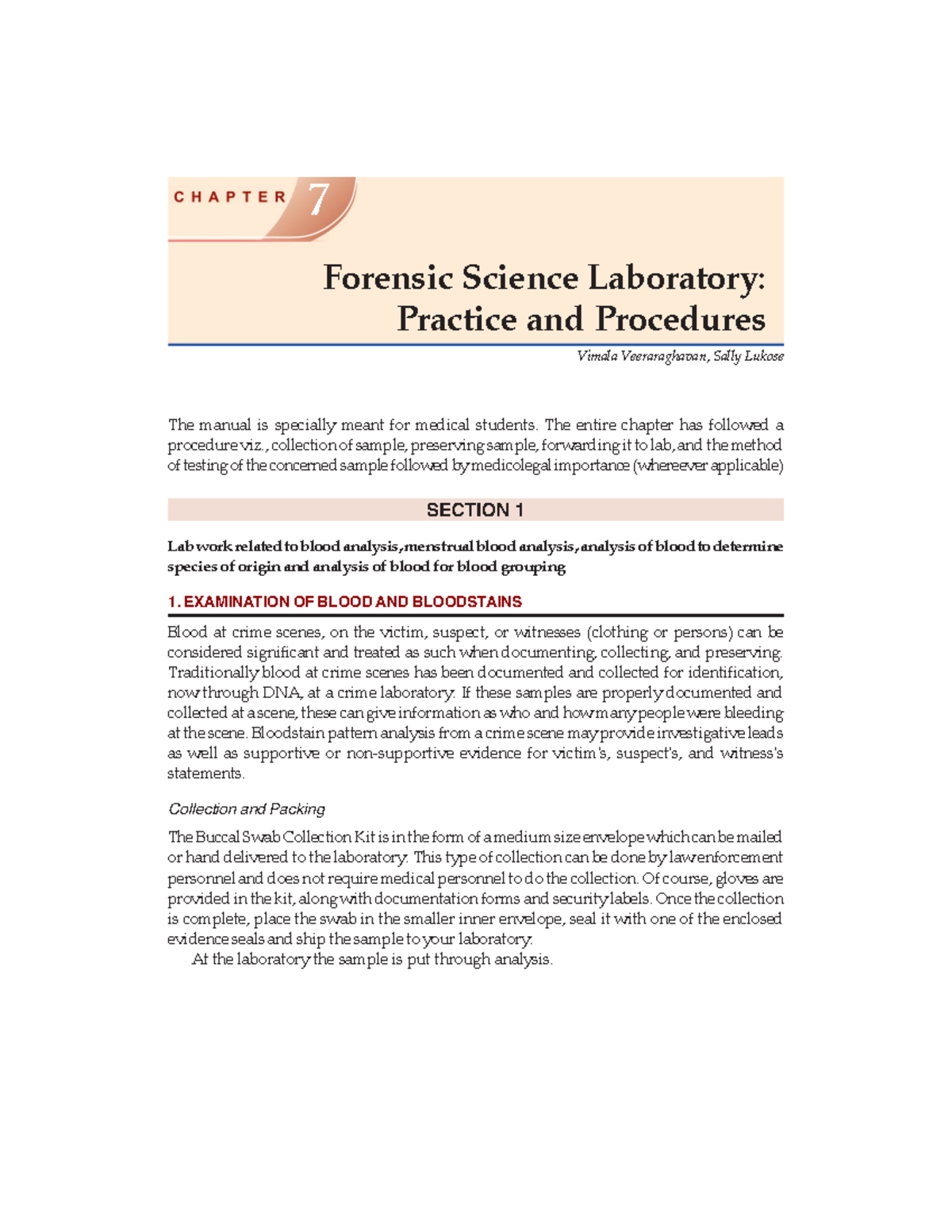 Chapter-07 Forensic Science Laboratory Practice and Procedur - 218 ...