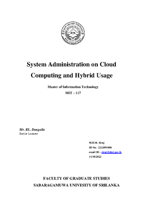 IS2103 All Notes - Introduction What is a system? A set of detailed ...