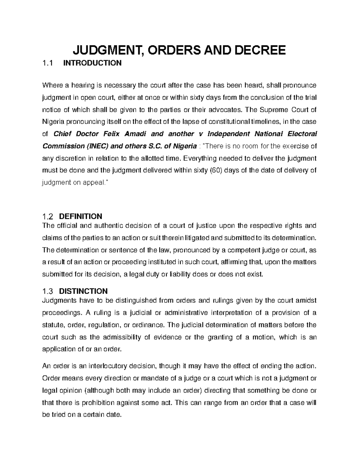 Judgment and Decrees - judgement and decreees - JUDGMENT, ORDERS AND ...
