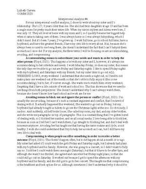 Reflection Paper #4 - There are various forms of communication, however ...