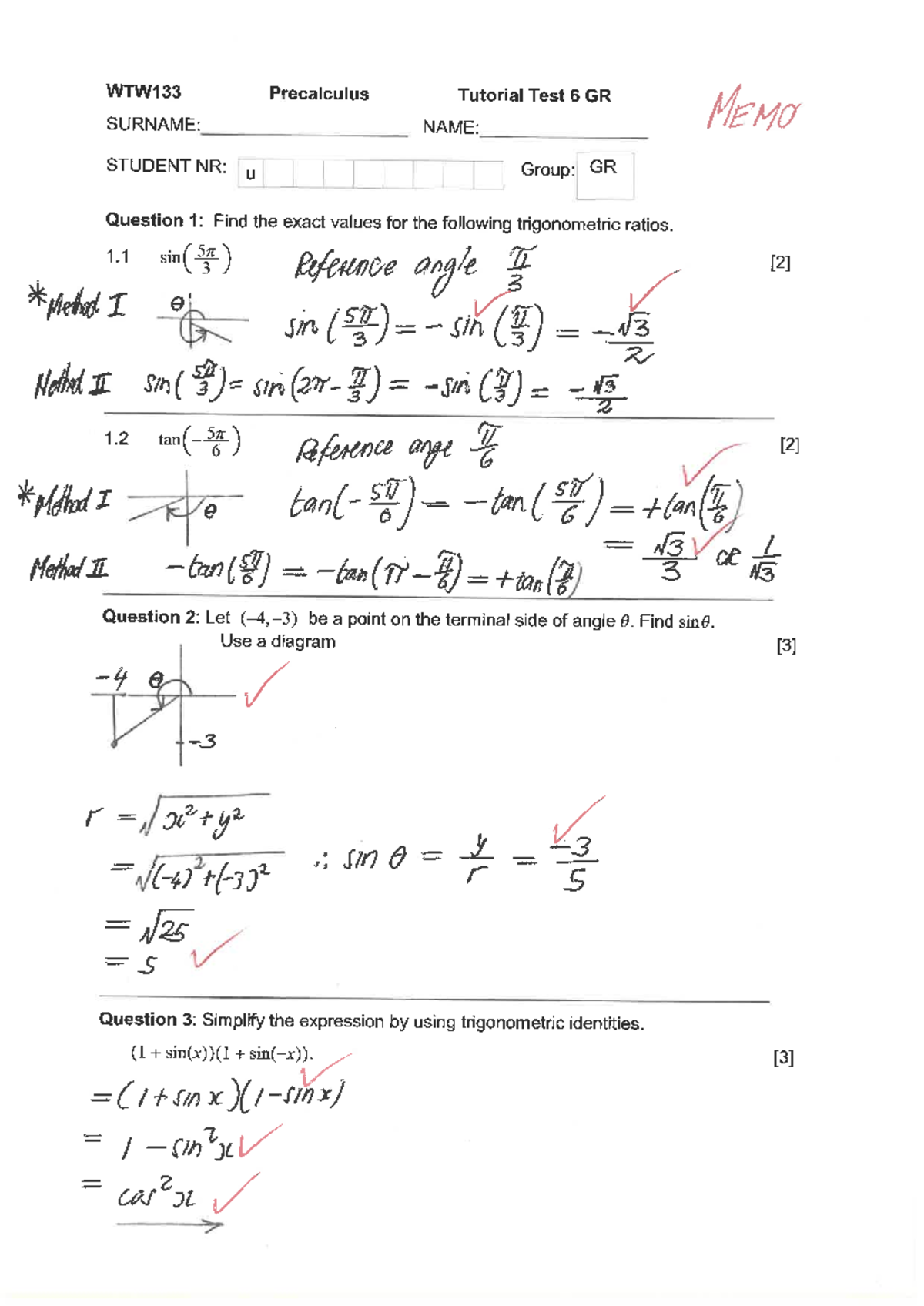 TT6 All Memos - it helps a lot - WTW 133 - Studocu