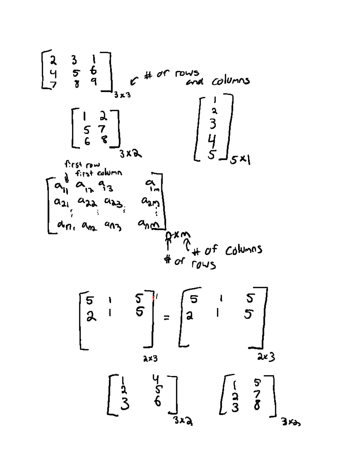 Chapter 2 Matrices - Notes and some things I had from Linear Algebra ...
