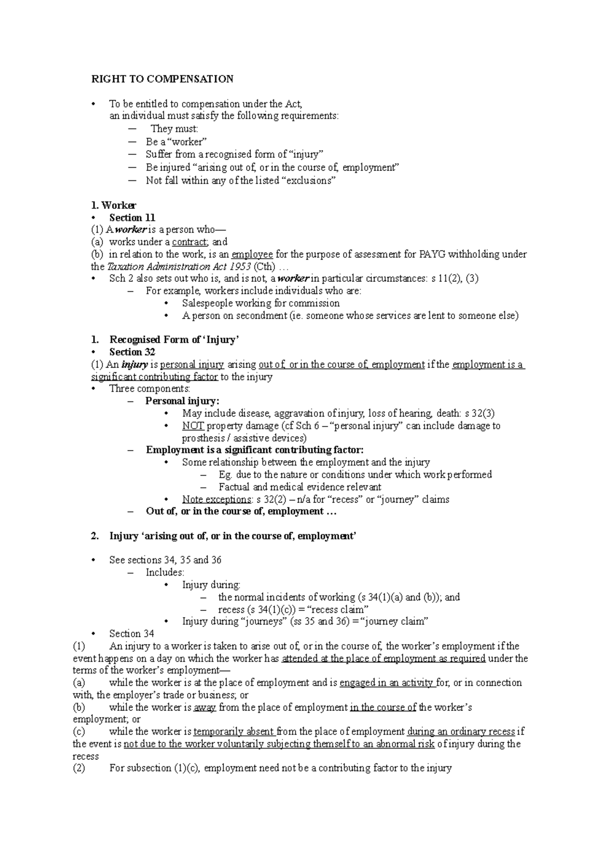 Peoples right to Compensation in difference circumstances - RIGHT TO ...