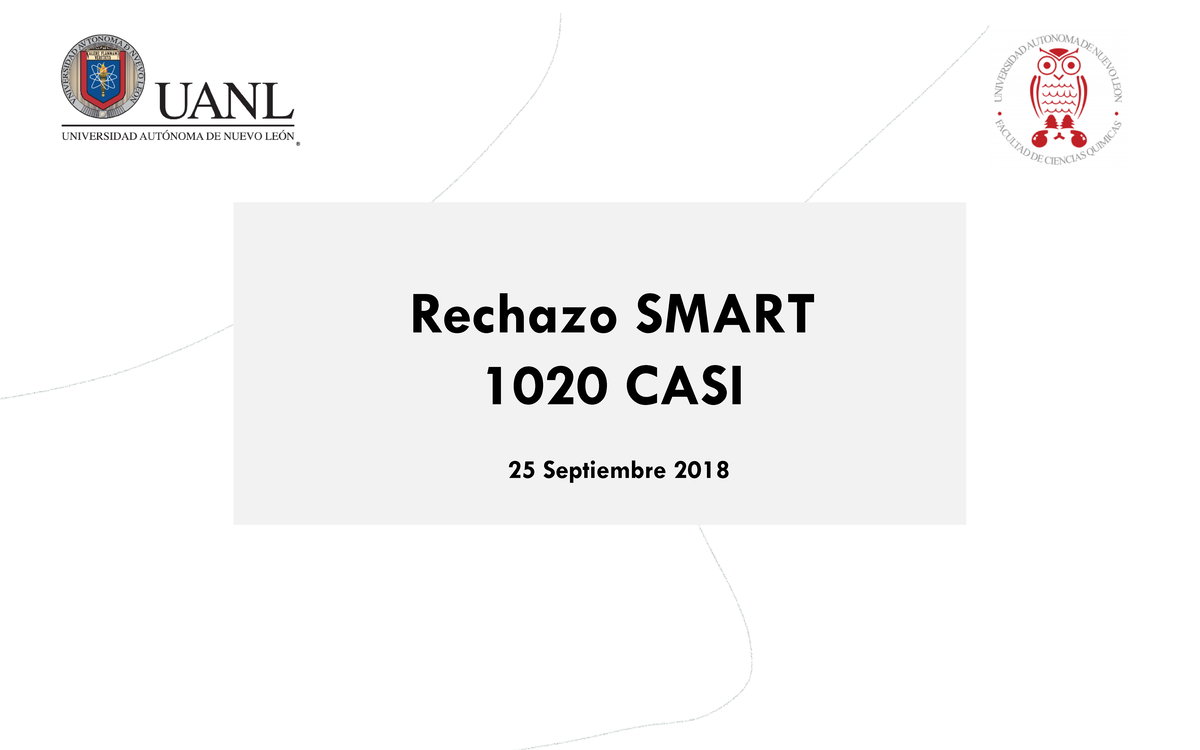 Formato RCA modificar - Rechazo SMART 1020 CASI 25 Septiembre 2018 ...