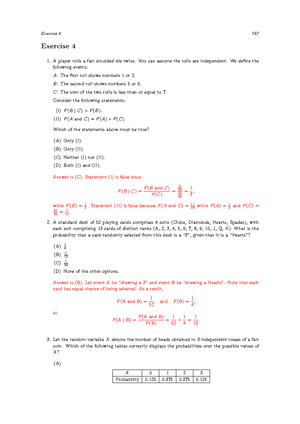 GEA Chapter 1 Exercise - Exercise 1 25 Exercise 1 The following is a ...