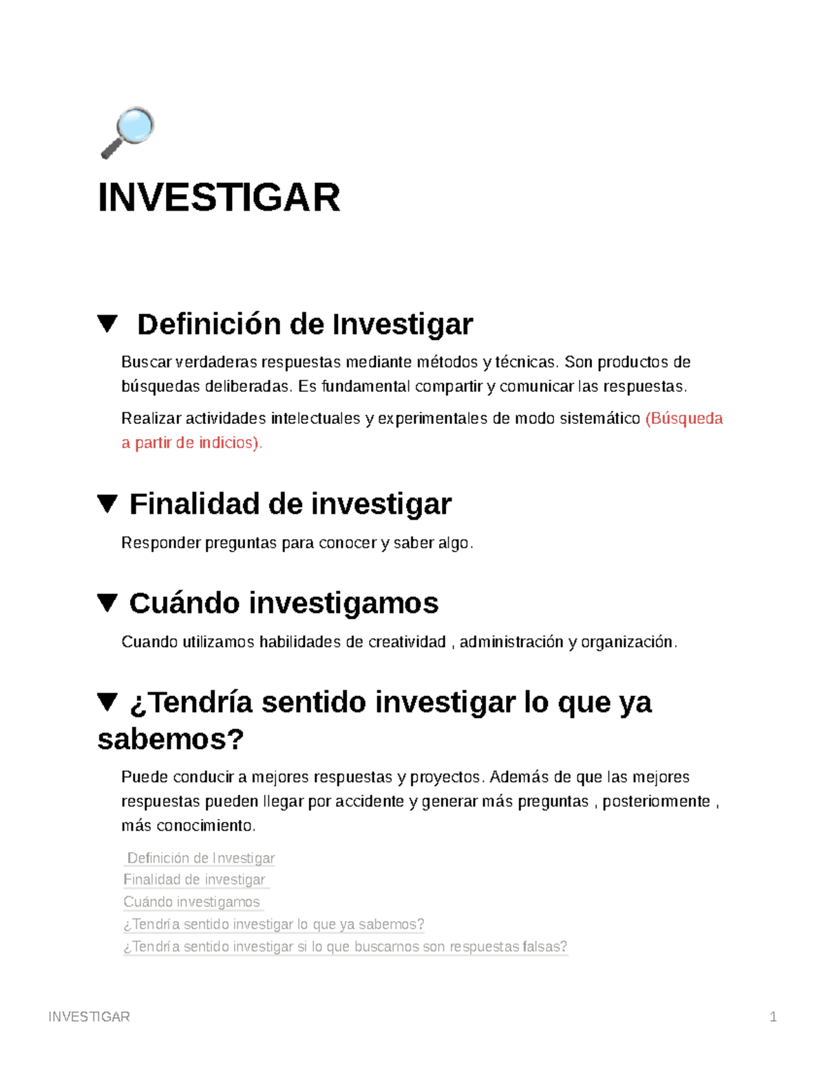 Definición de Investigación - INVESTIGAR 1 û INVESTIGAR Definición de ...
