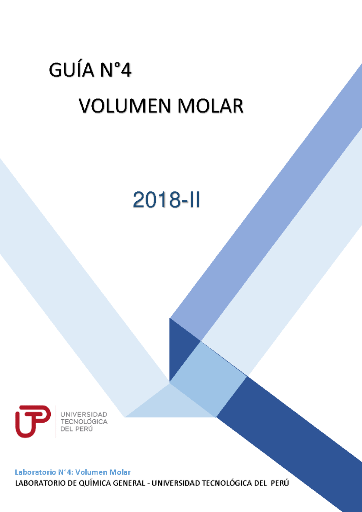 GUÍA N°4. Volumen Molar - 2018-II GUÕA N∞ VOLUMEN MOLAR Laboratorio N∞4 ...