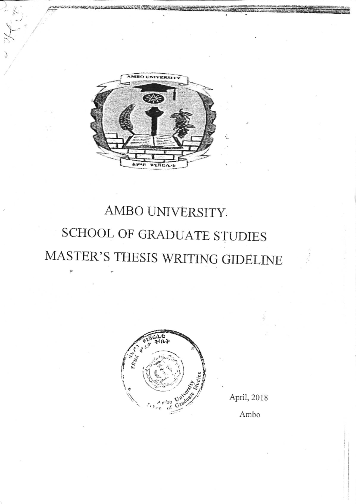 AU - Master Thesis writing Guideline - Basic Statistics - Studocu