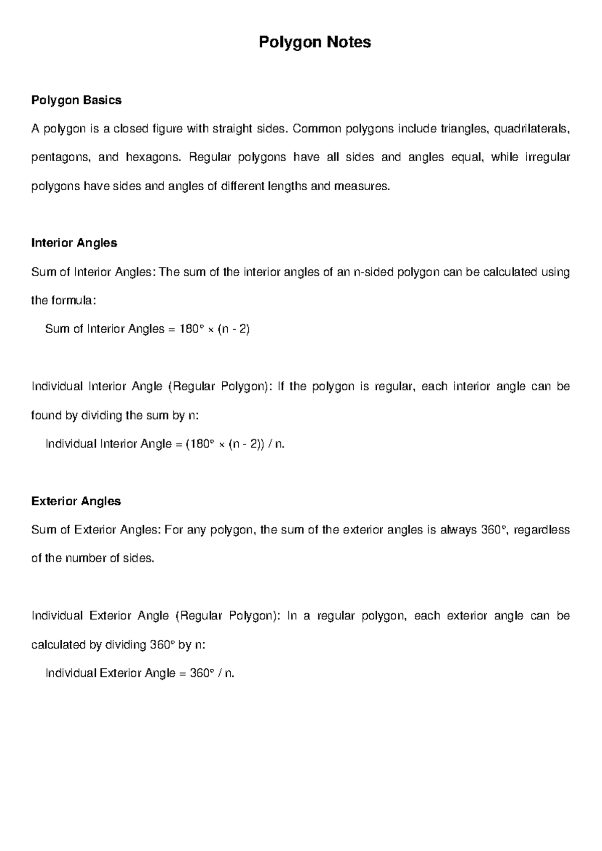 Polygon Notes - This help people leaeniy well - Polygon Notes Polygon ...