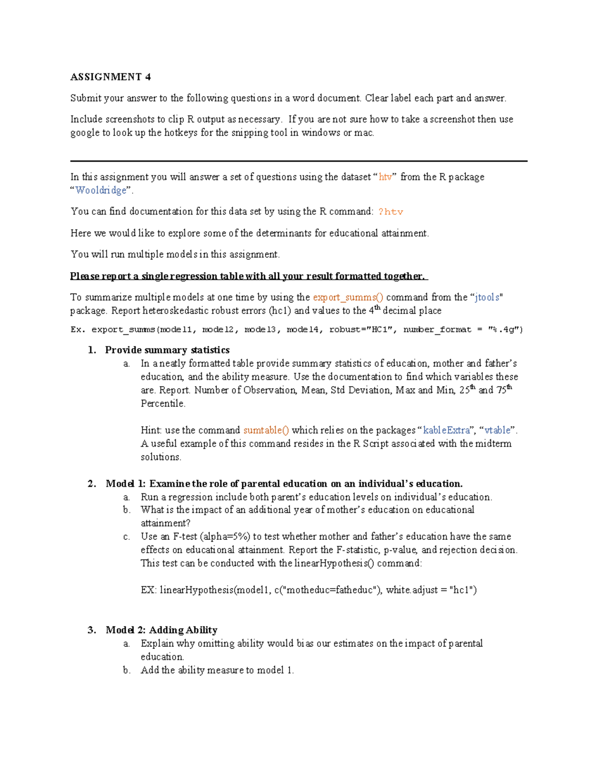 Assignment 4 - Questions 20240326 - ASSIGNMENT 4 Submit your answer to ...