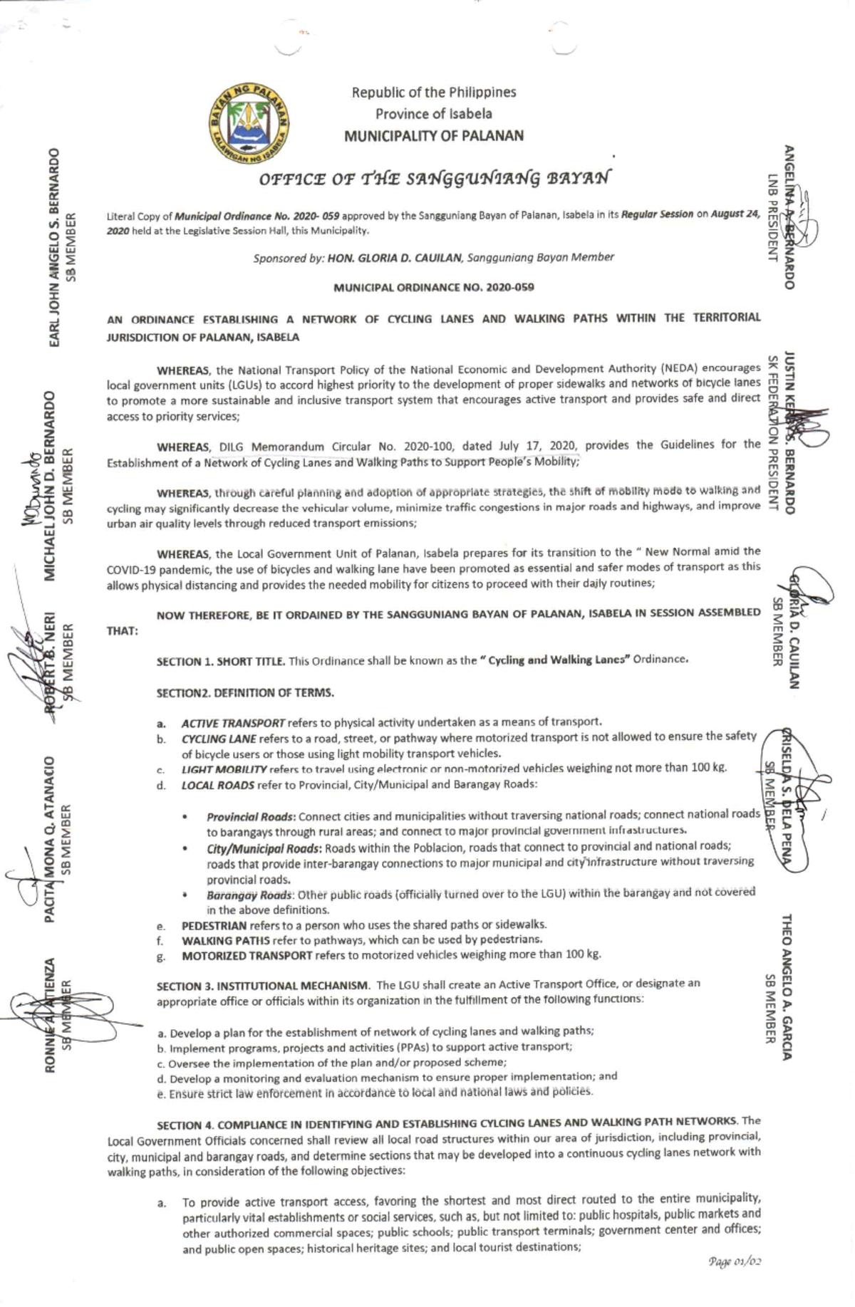 Municipal-Ordinance-No - BSED-English - Studocu
