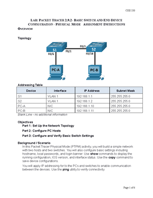 Lab Packet Tracer 16.5.1 – Secure Network Devices Assignment ...