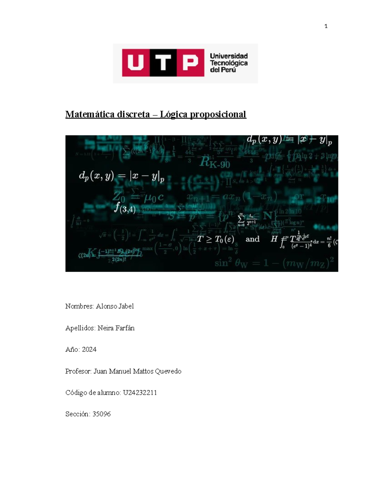 Matemática discreta pc3 - Matemática discreta – Lógica proposicional ...