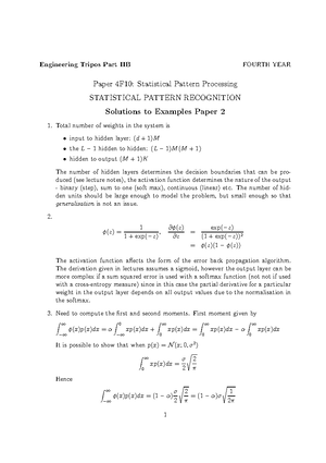 Exam-questions-eng pattern Recognition - Sample questions for the ...