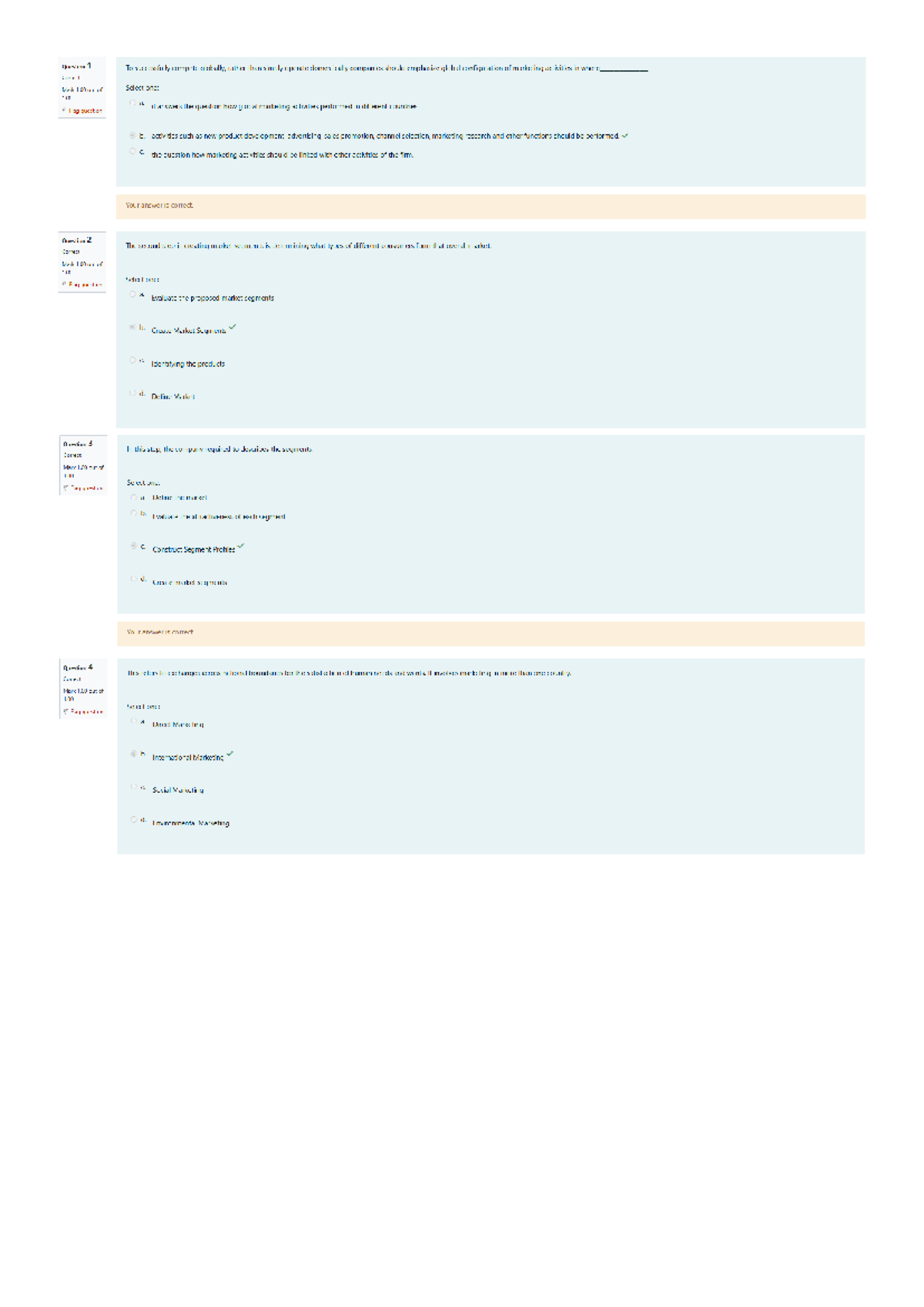Doc1 - Practice materials - Question 1 To successfully compete globally, rather than simply ...