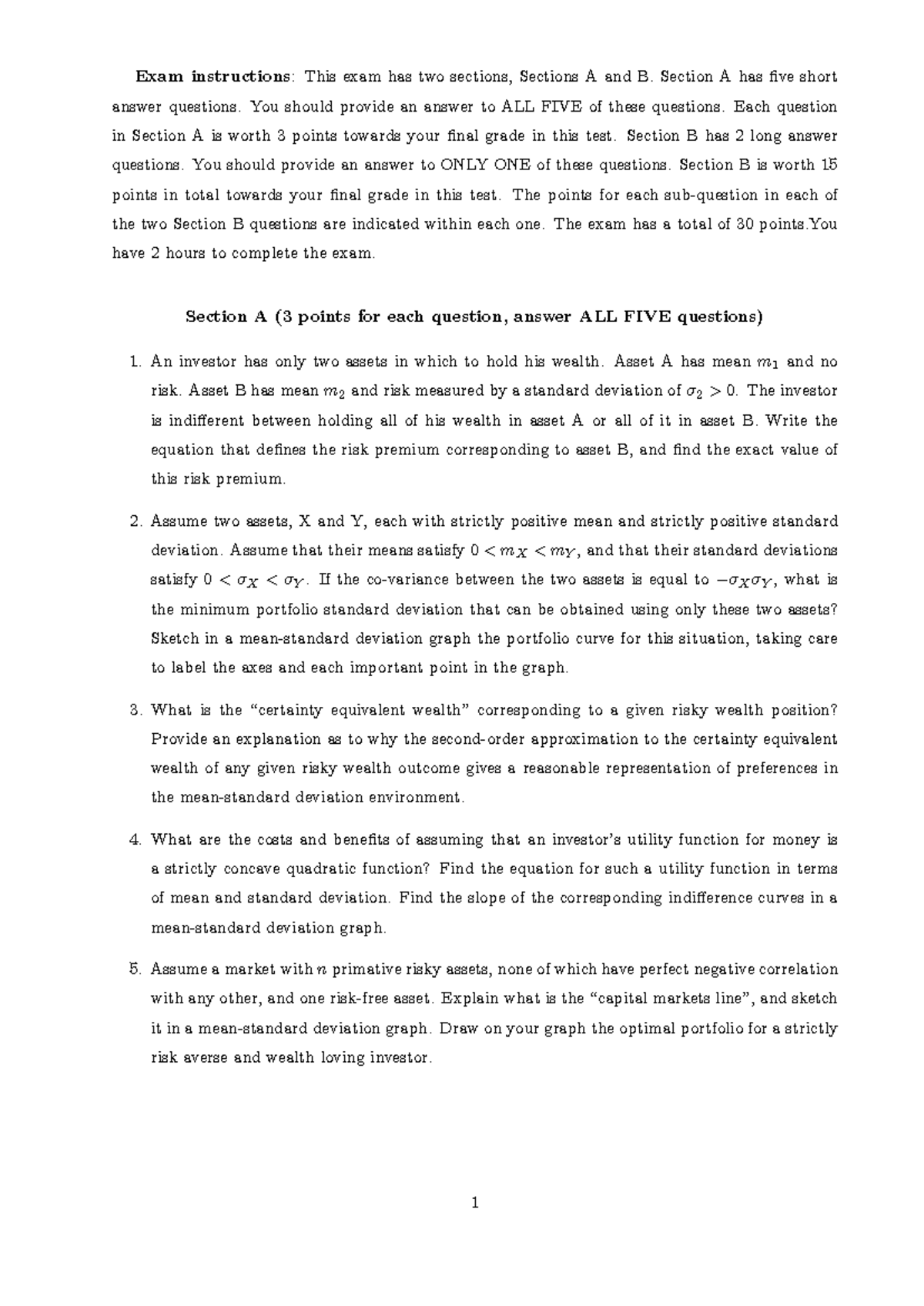 Finaltest 2022 - Final test - Exam instructions: This exam has two ...