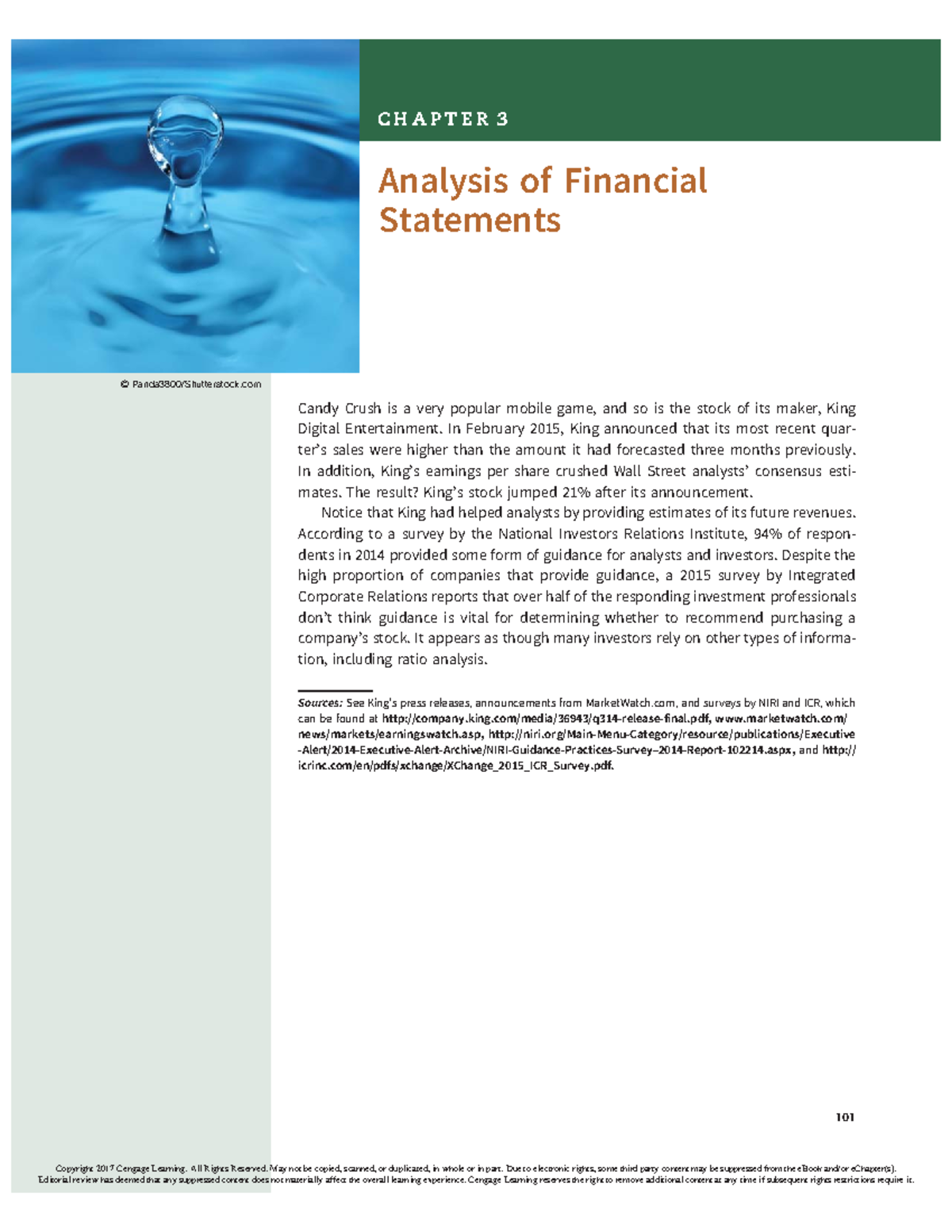 11.3-Ch-3 Analysis of Financial Statements - C H A P T E R 3 Analysis ...