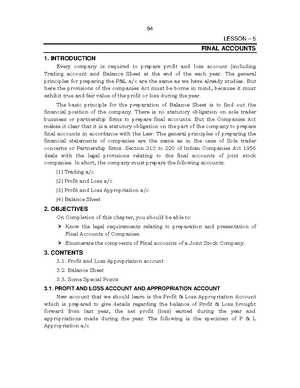 Liquidation – II Statement OF Affairs AND Deficiency Account ...