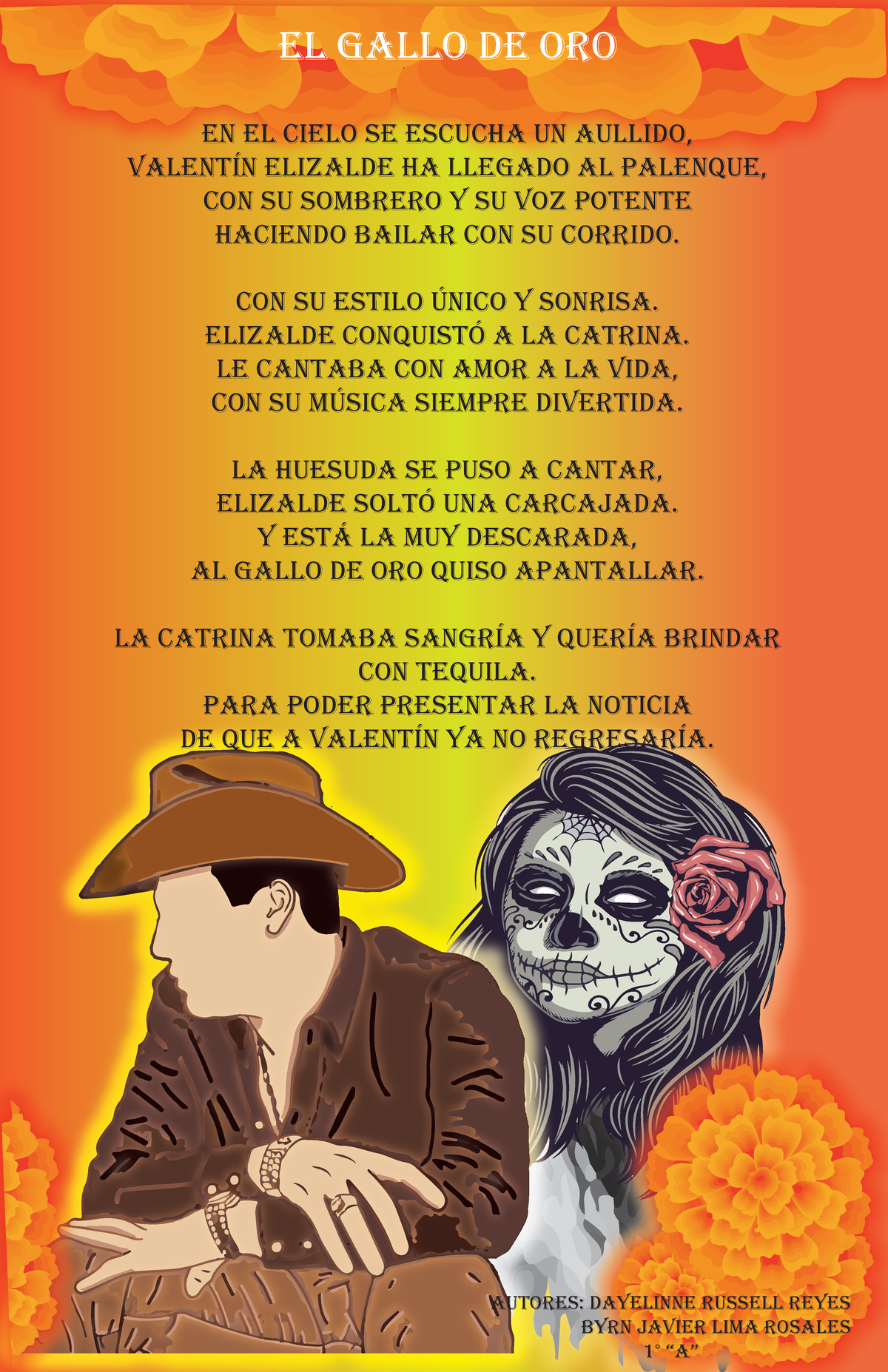 Calavera valentin final - autores: dayelinne russell reyes byrn javier ...