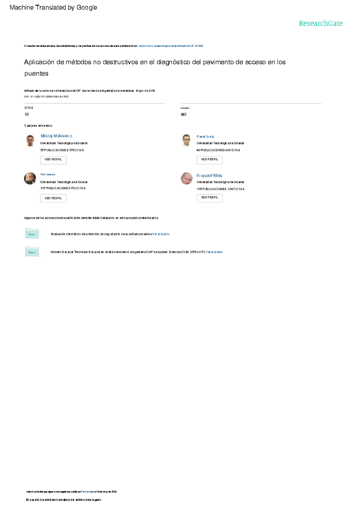 The application of non-destructive methods in the diagnostics of the approach pavement at the ...