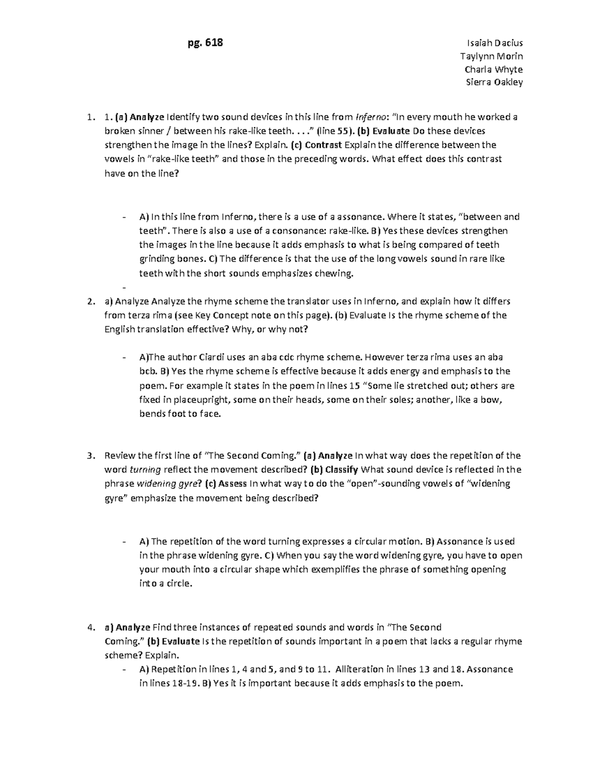 Forett - work - pg. 618 Isaiah Dacius Taylynn Morin Charla Whyte Sierra ...