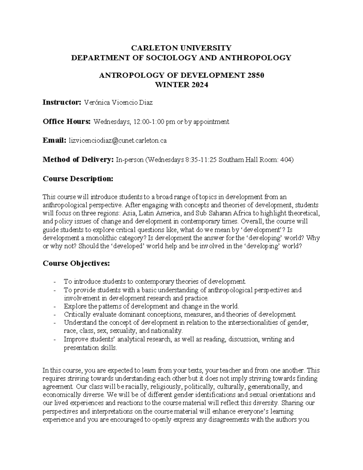 mock practice instructions - CARLETON UNIVERSITY DEPARTMENT OF ...