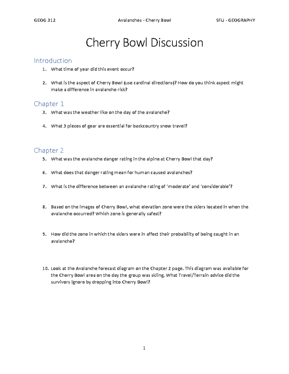 Cherry Bowl Assignment Printout - Cherry Bowl Discussion Introduction ...
