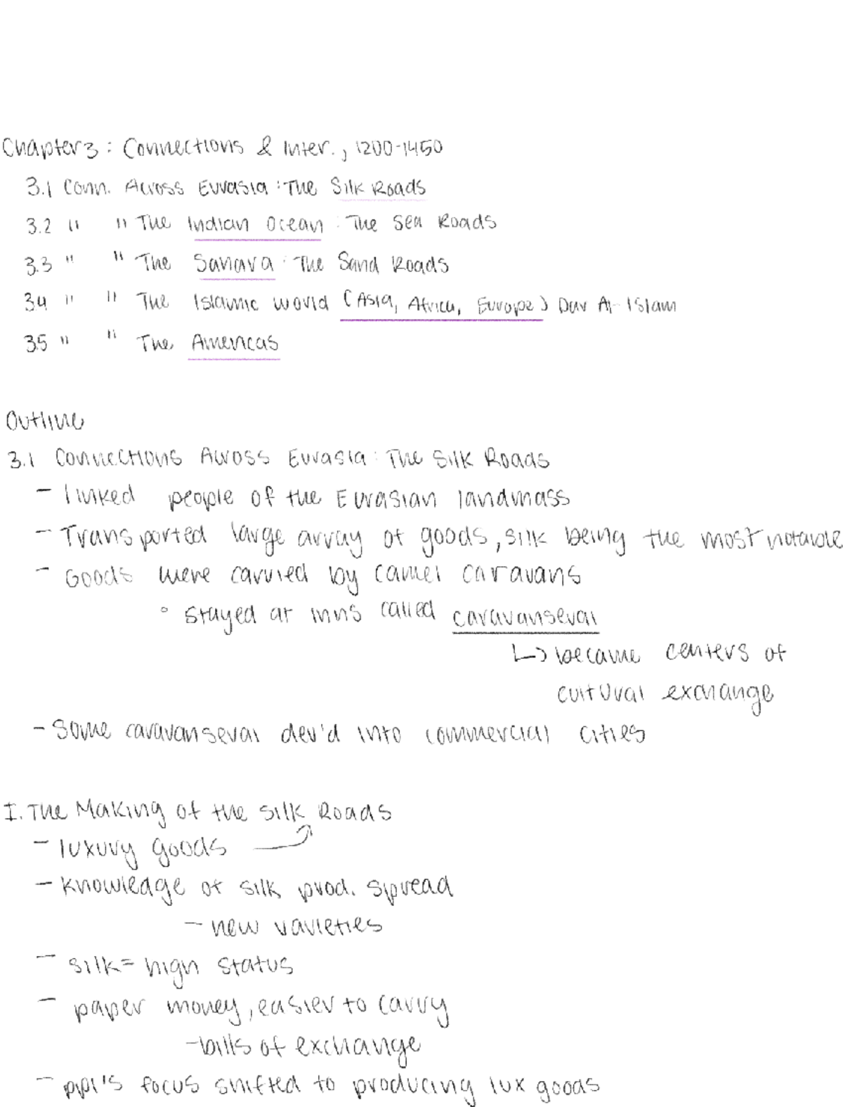 WHAP Unit 2 Ways of the World Ch. 3 Silk Roads Notes - PW 4 hapters ...