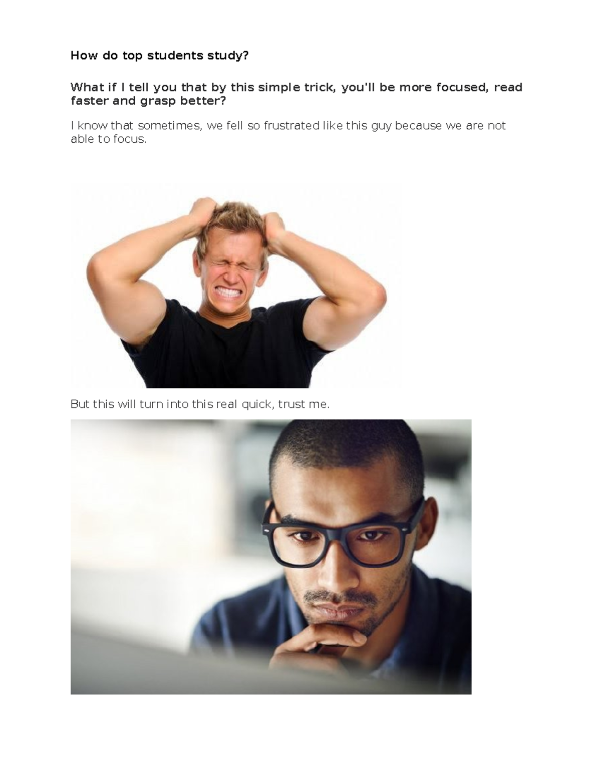 How do top students study - How do top students study? What if I tell ...